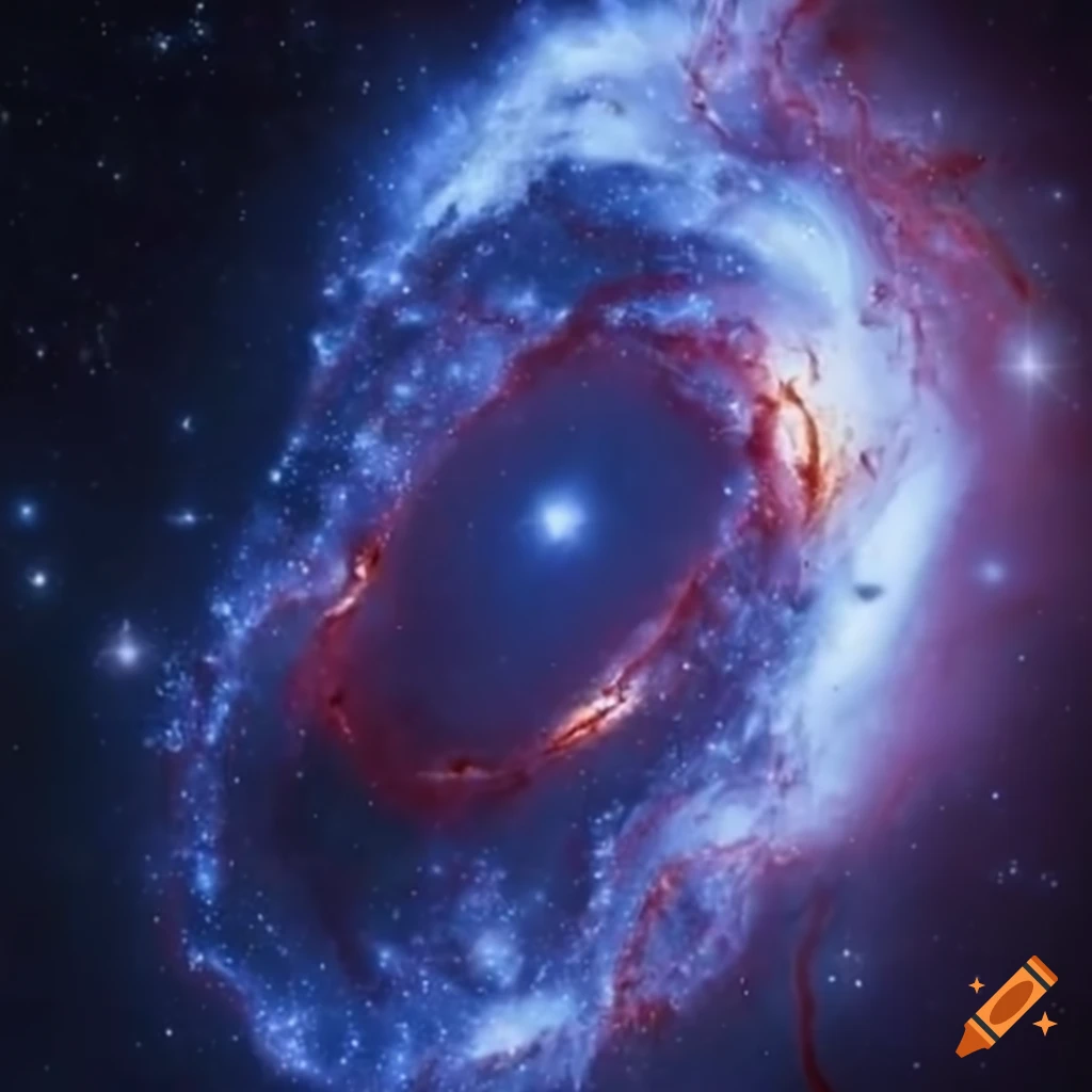 Stellar explosion creating shockwaves in the universe on Craiyon