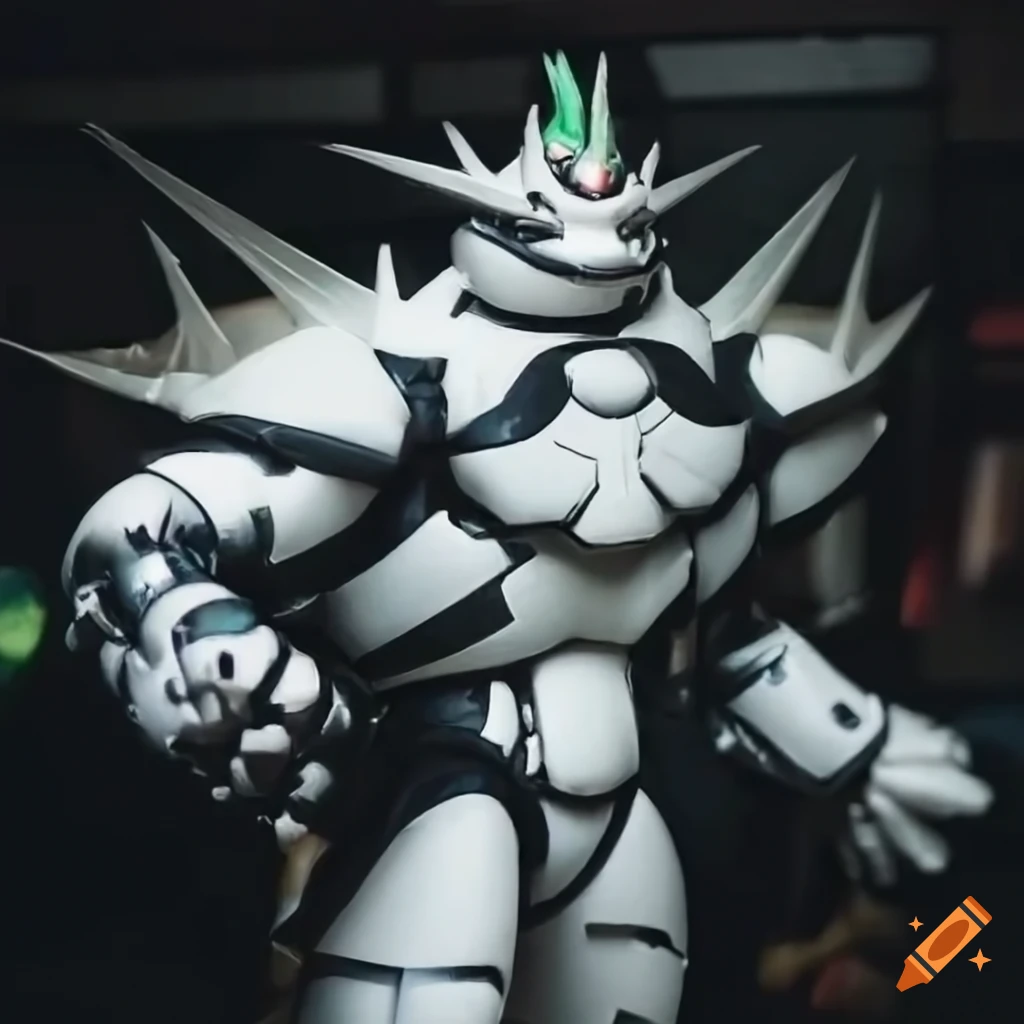 Illustration of a black snapping turtle cyborg in futuristic armor on ...