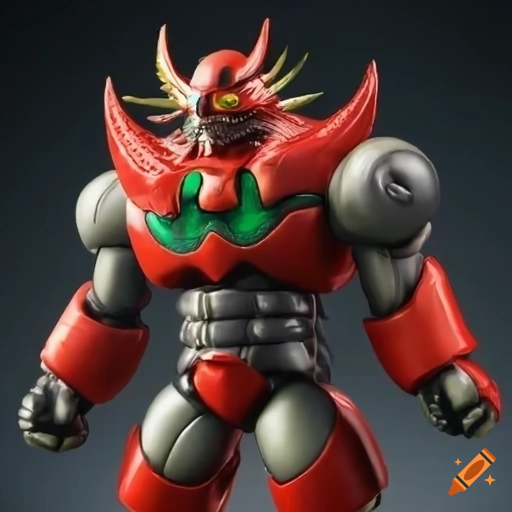 Image of a robot turtle in getter robo style on Craiyon