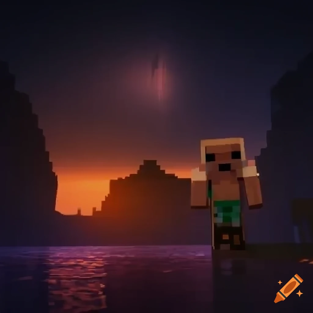 Creation of Vanilla Minecraft on Craiyon