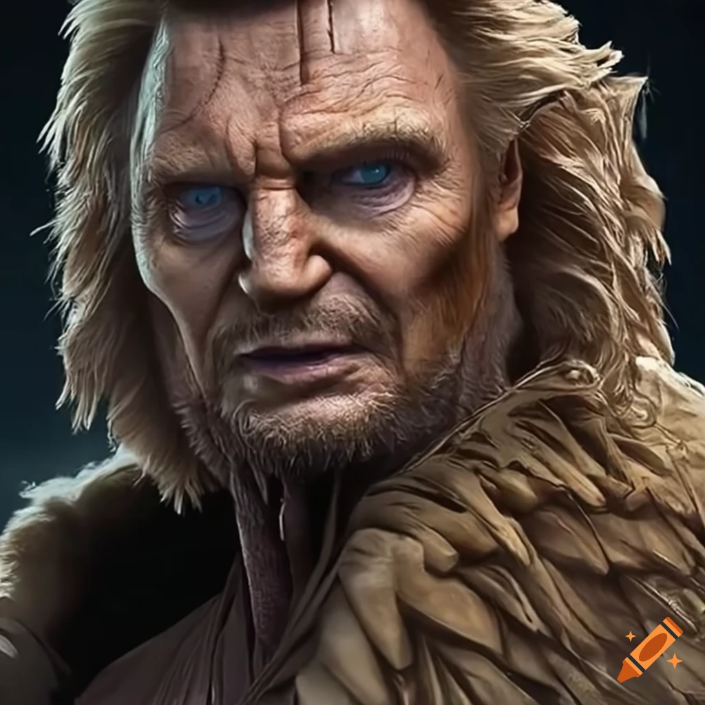 Realistic depiction of liam neeson as sabretooth on Craiyon