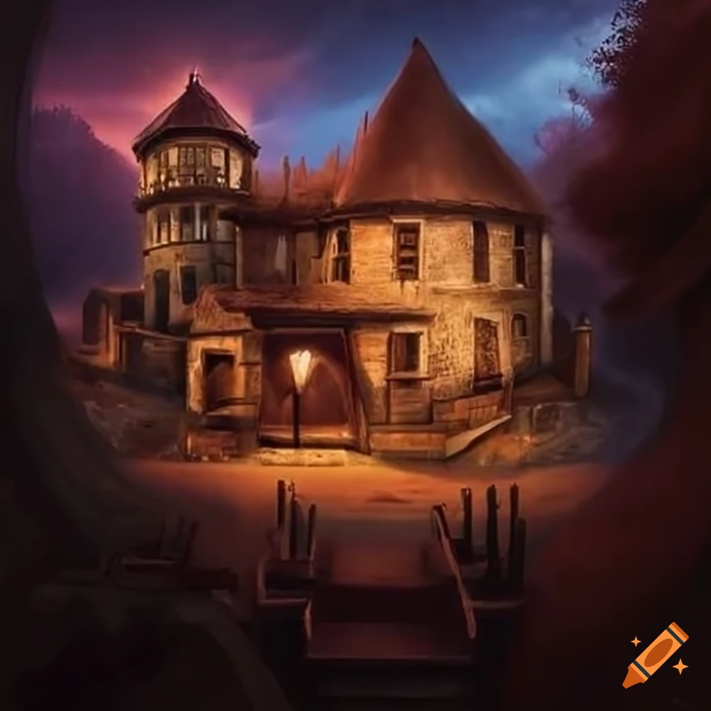 Screenshot of a horror game scene on Craiyon