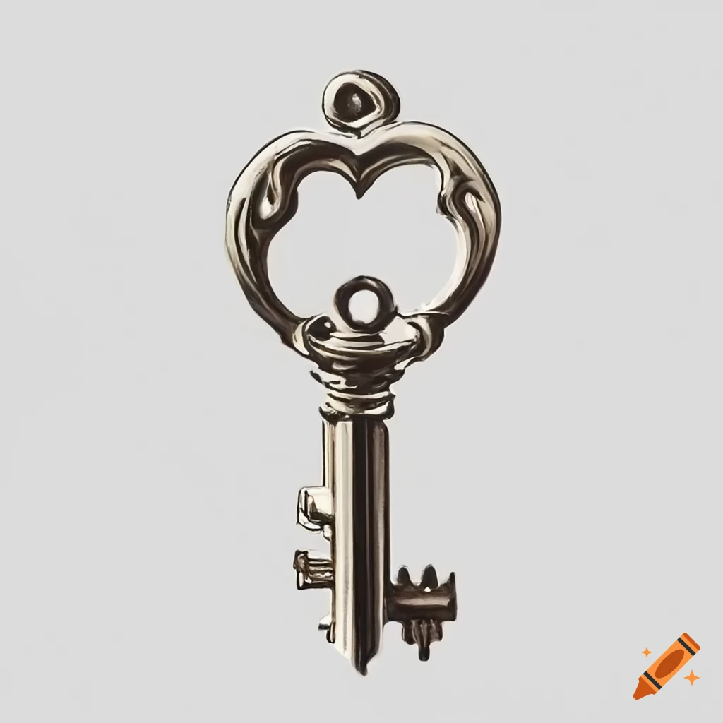 Collection of antique keys on Craiyon