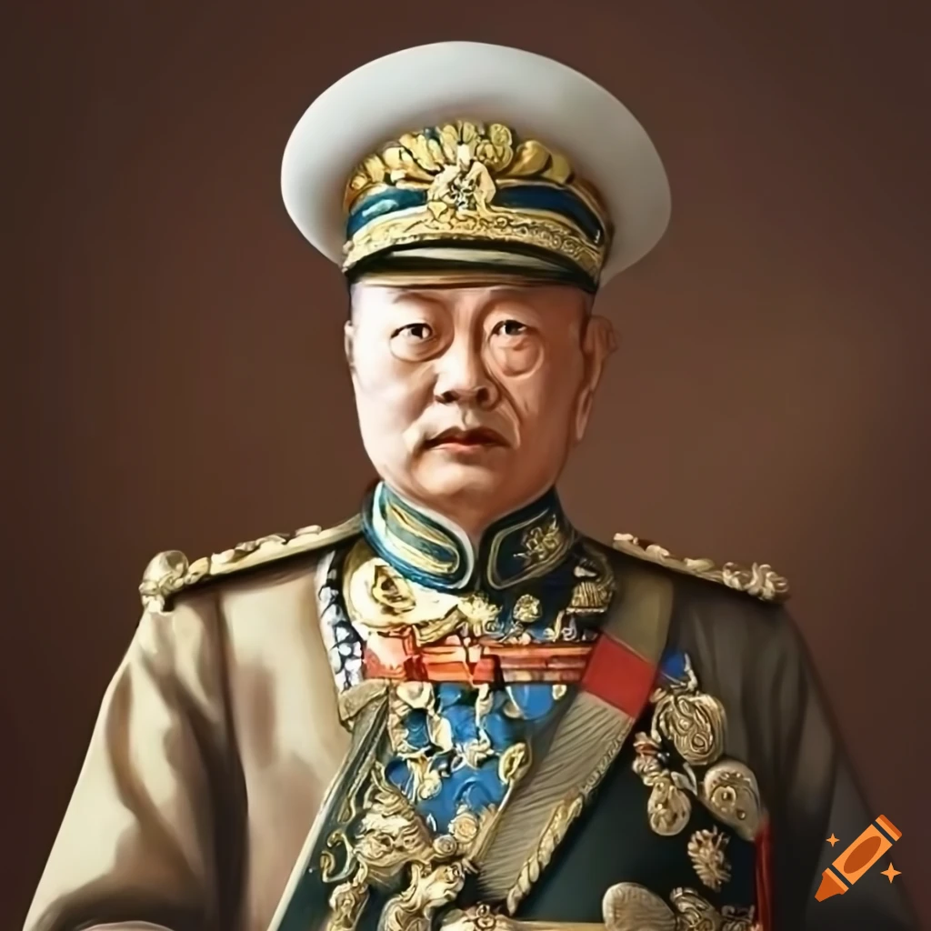 Portrait of a chinese general on Craiyon