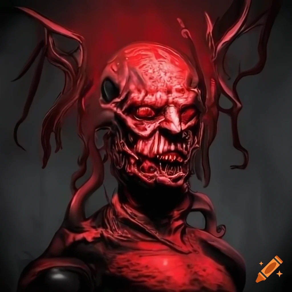 Prometheus artwork in red and black on Craiyon