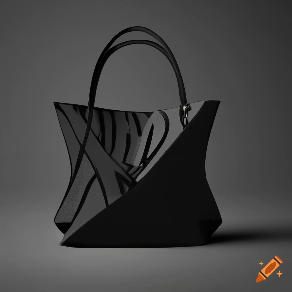 Abstract gothic-style black bag design on Craiyon