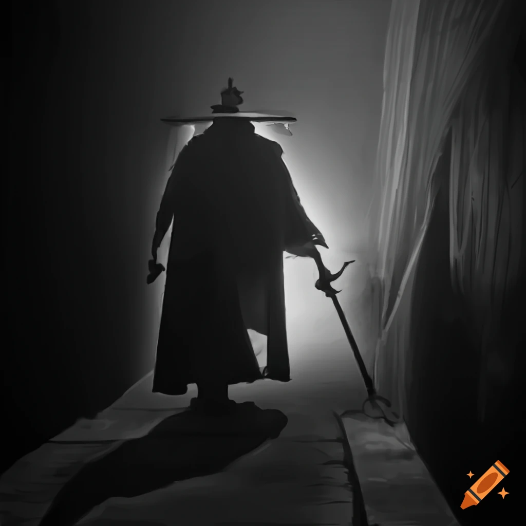 Image of a shadow wizard cowboy on Craiyon