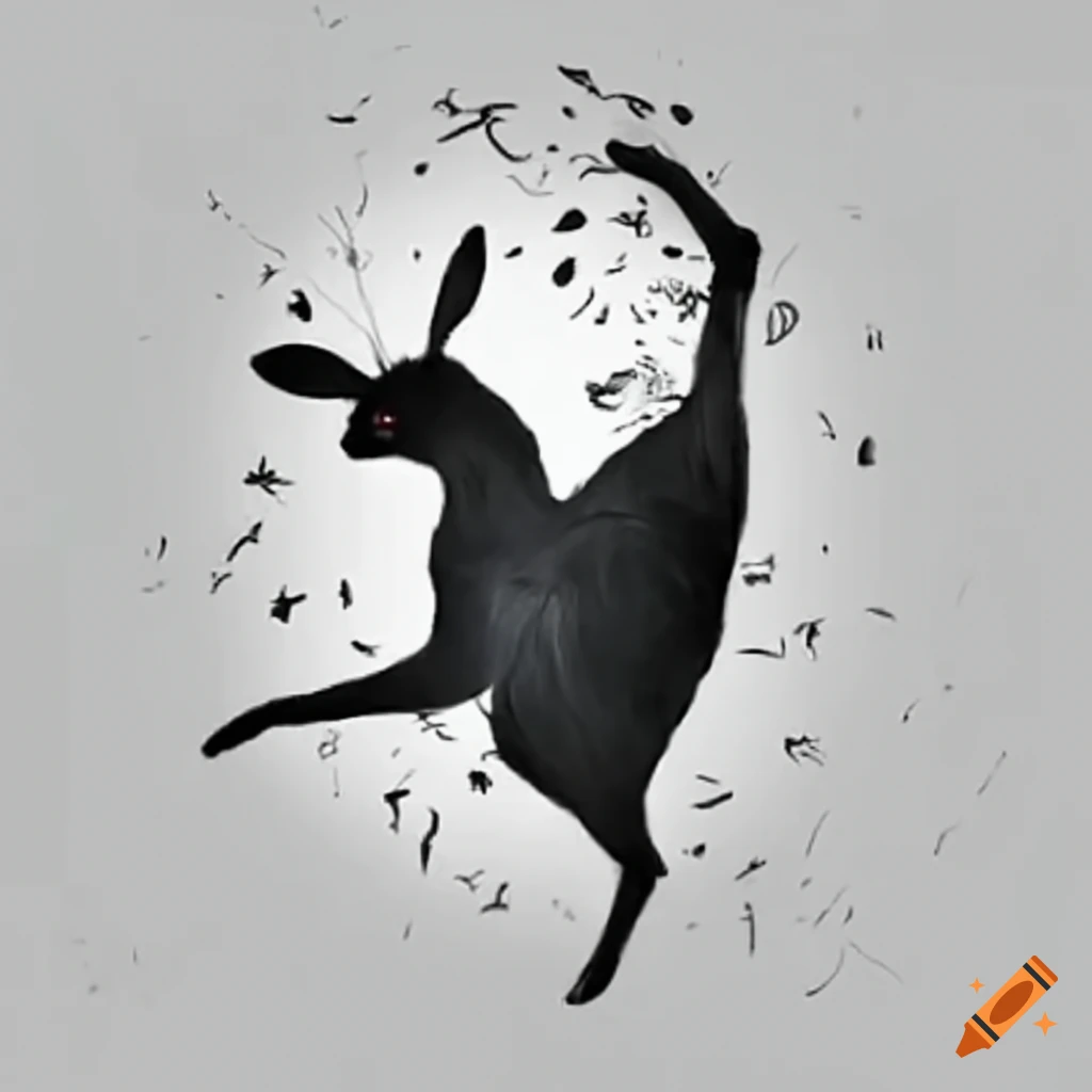 Punk rabbit skeleton on Craiyon