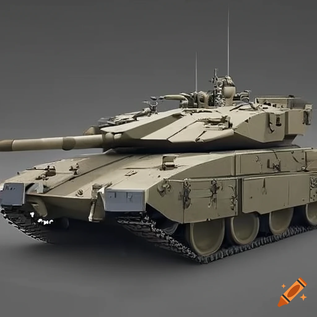 Merkava mk.v tank on Craiyon