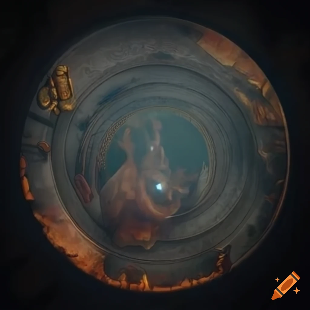 Zombie-inspired round avatar background on Craiyon