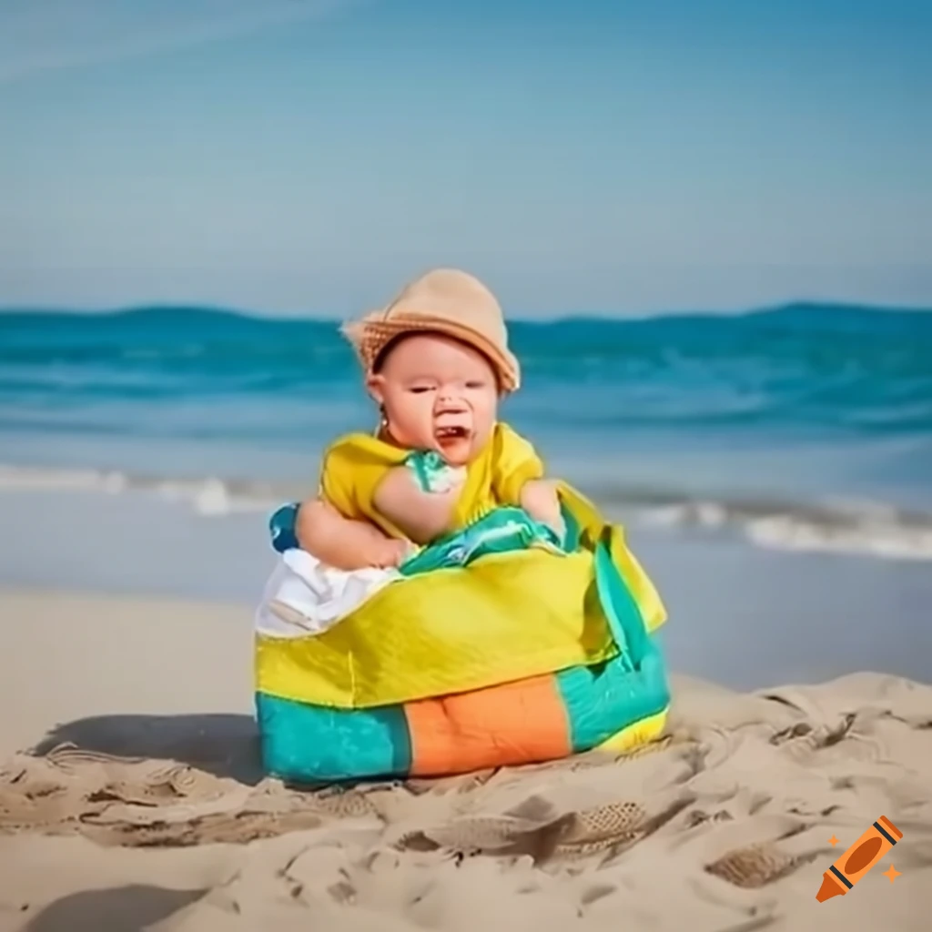 Baby surfing on Craiyon