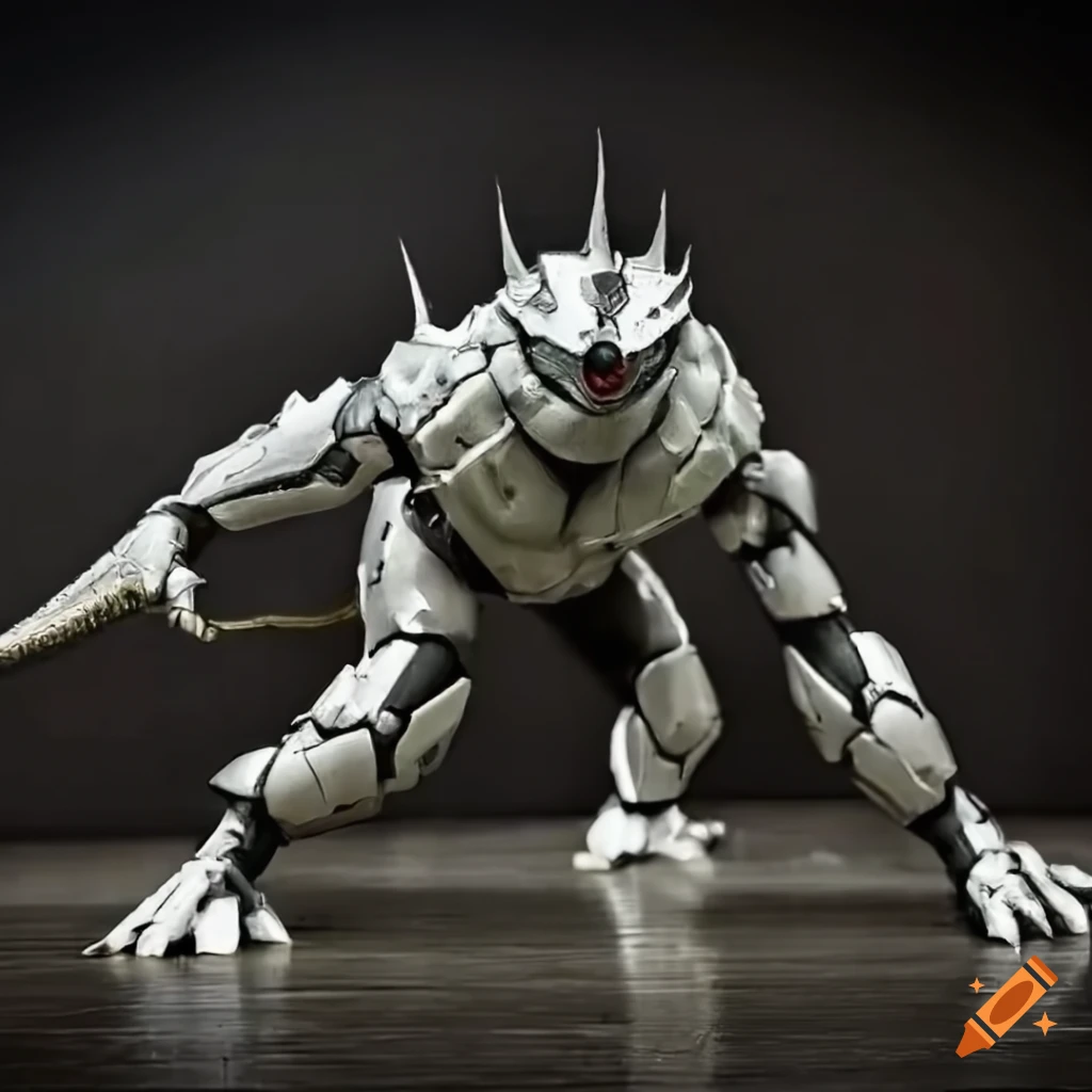 Cybernetic alien dreadnaught inspired by a cockroach on Craiyon