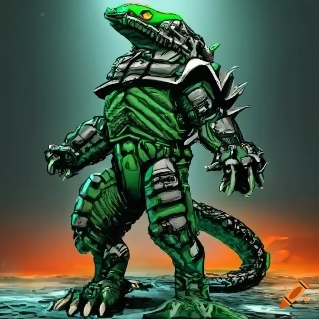 Cyborg snapping turtle