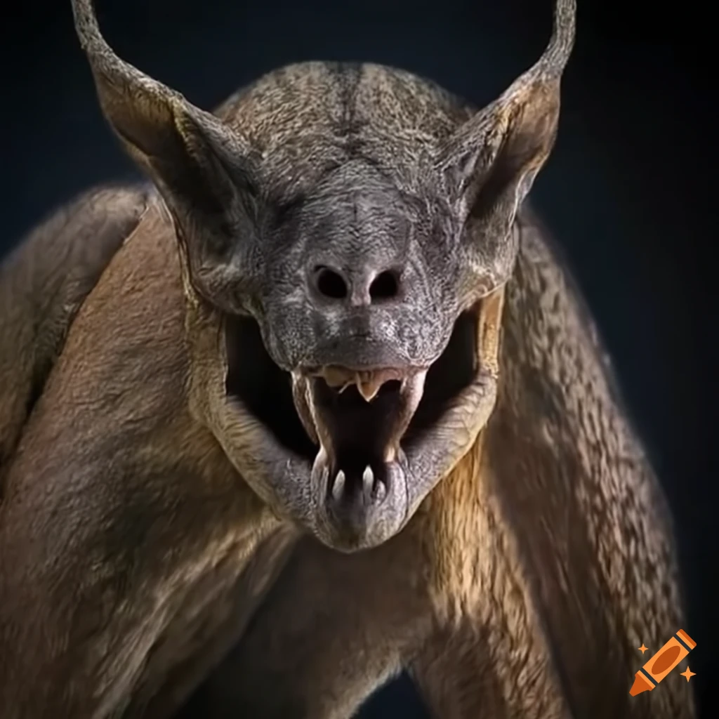 Detailed illustration of a lurking Chupacabra on Craiyon