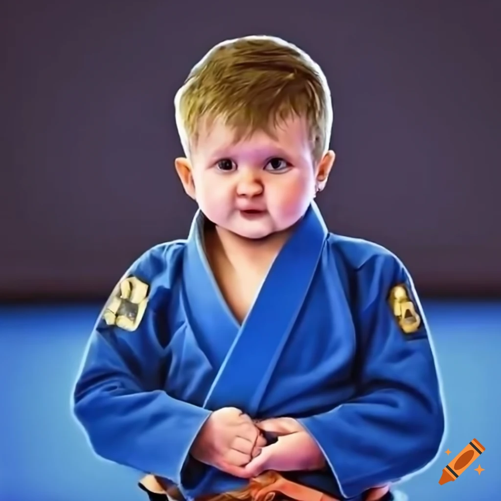 Bear practicing jiu-jitsu on Craiyon