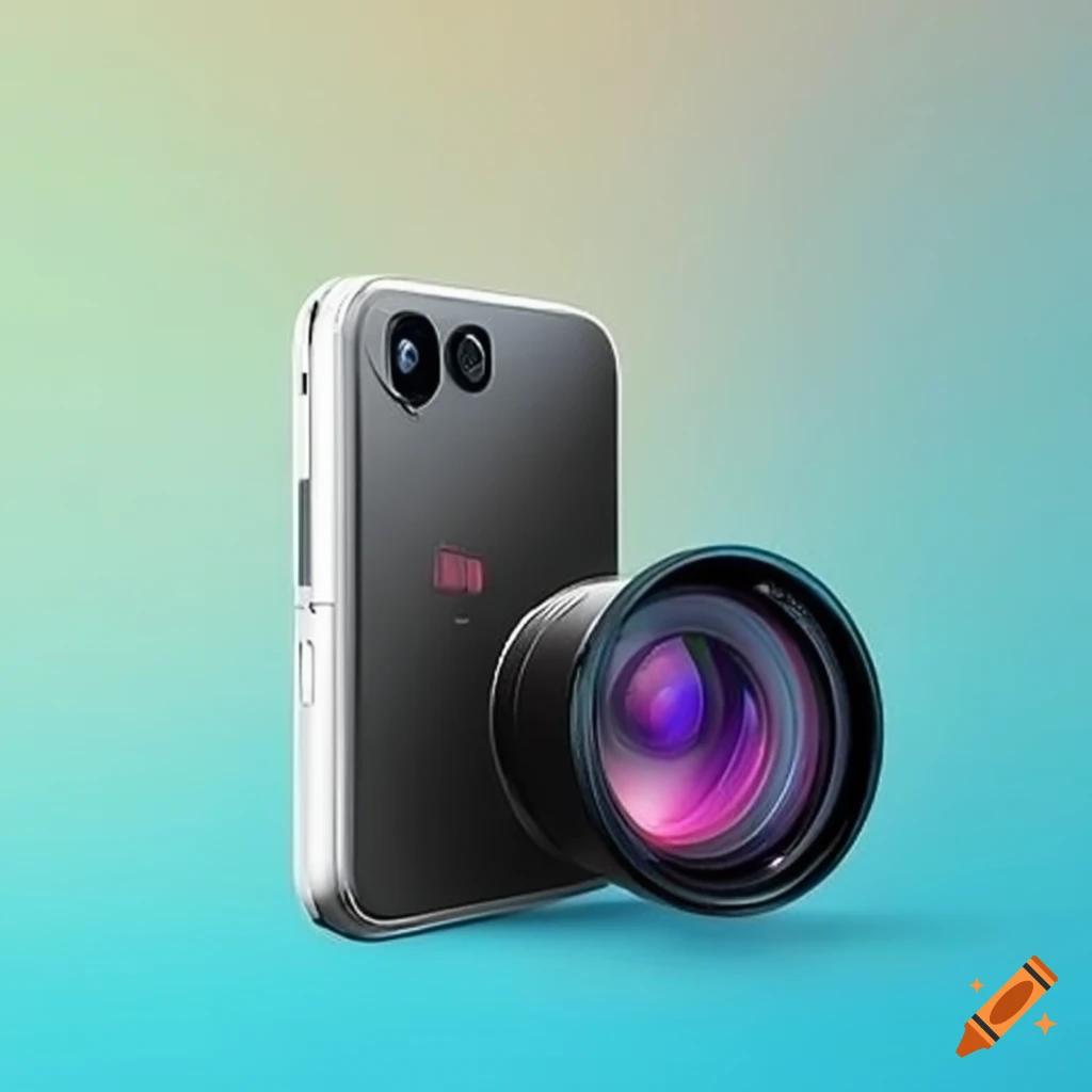 Innovative smartphone with triple lens camera on Craiyon