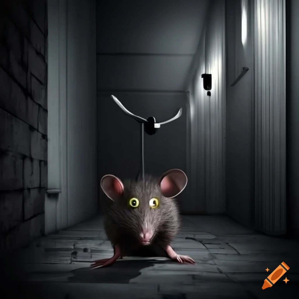 Surreal 3d illustration of a rat with a microphone on Craiyon