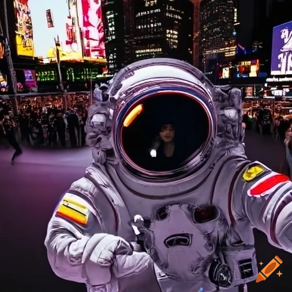 Astronaut exploring an alien planet on Craiyon