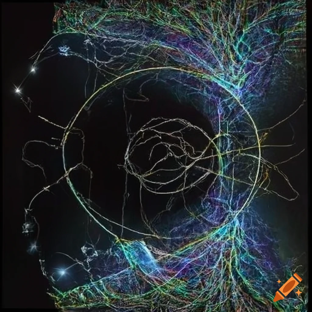 Image depicting the space between dimensions on Craiyon