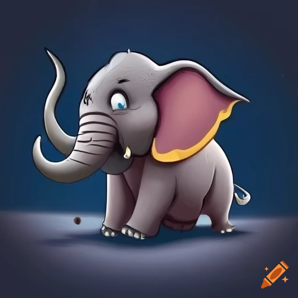 Image depicting the kindness of an elephant on Craiyon