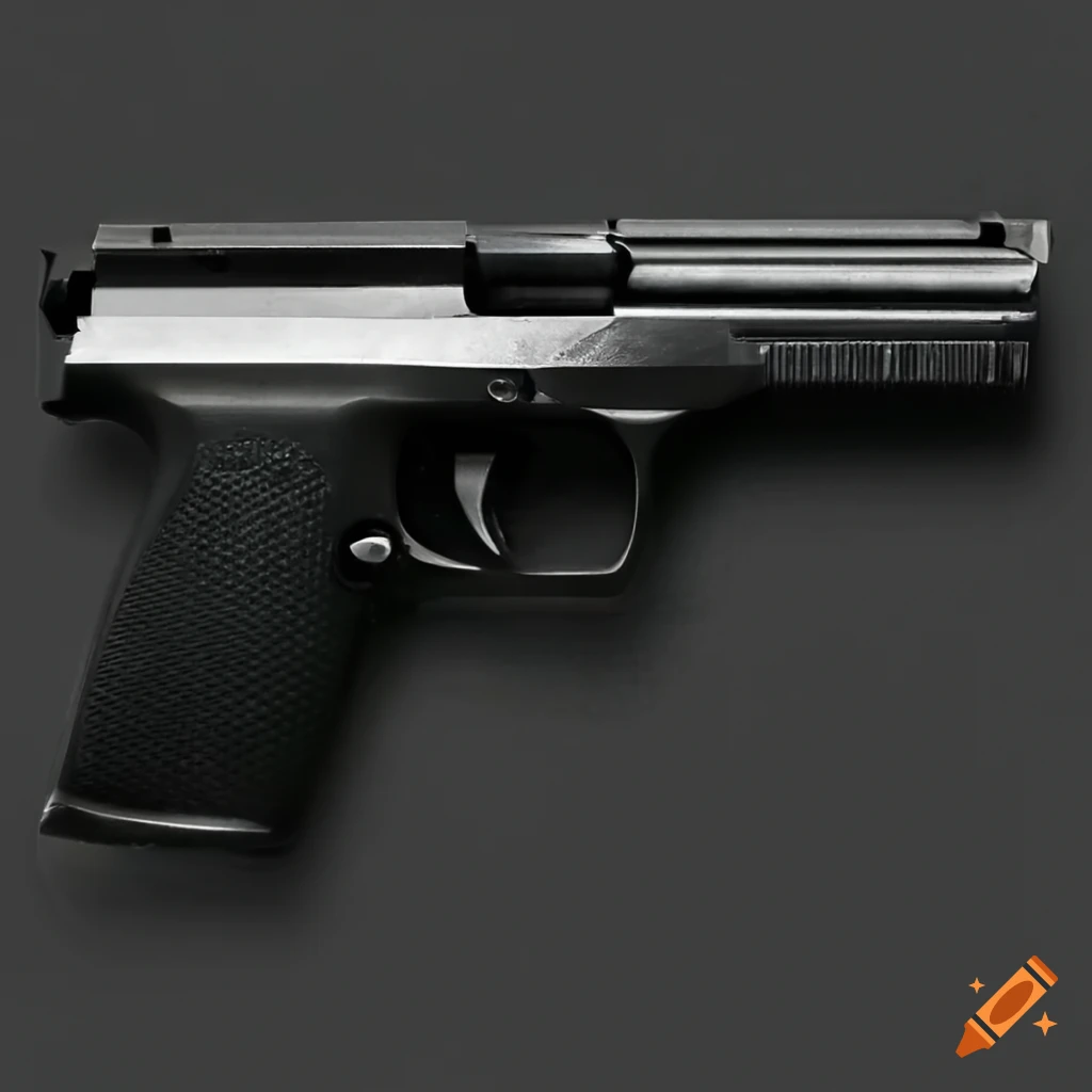 Image of an energy pistol on Craiyon