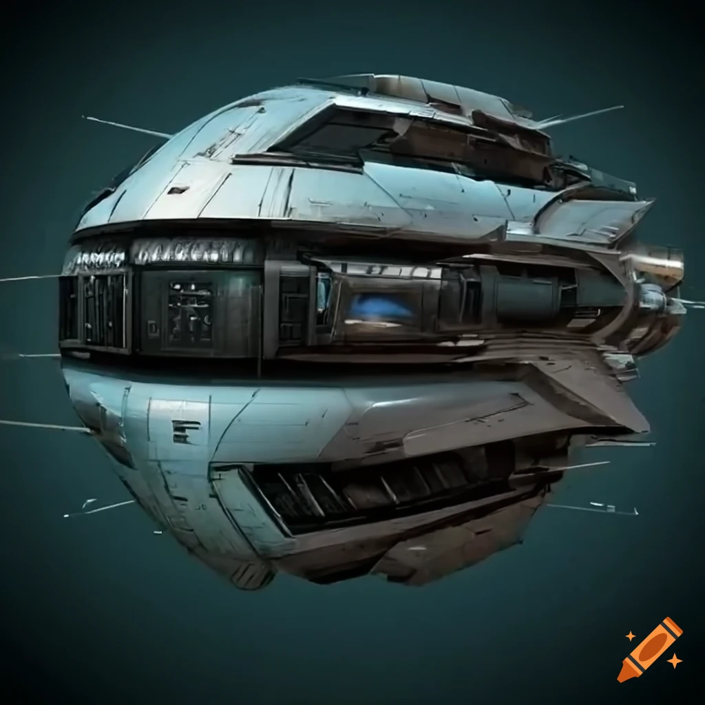 Hyperrealistic spaceship art on Craiyon