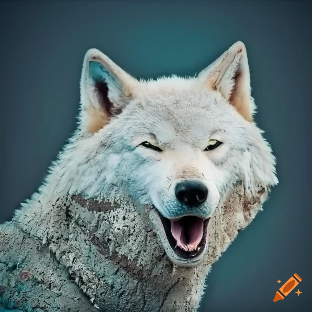 Shark and wolf celebrating on Craiyon