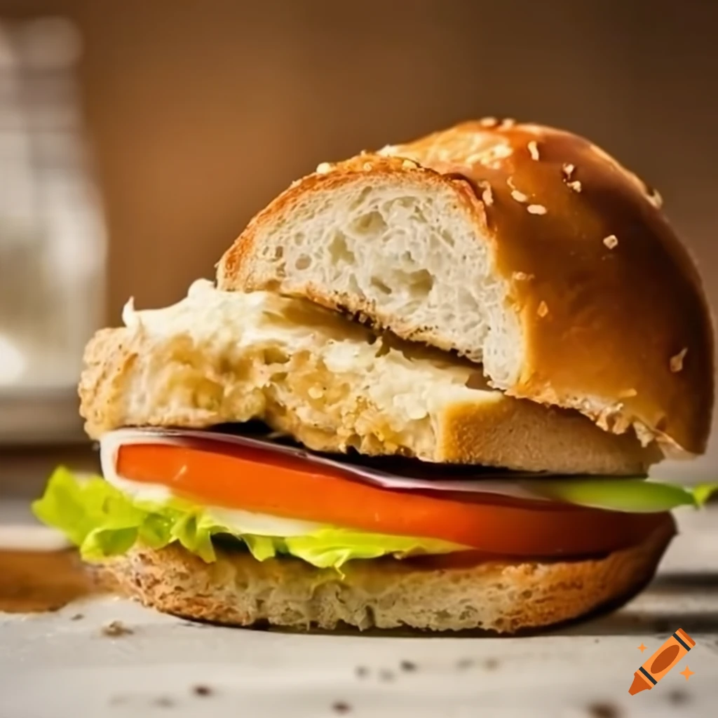 Delicious fish sandwich on Craiyon