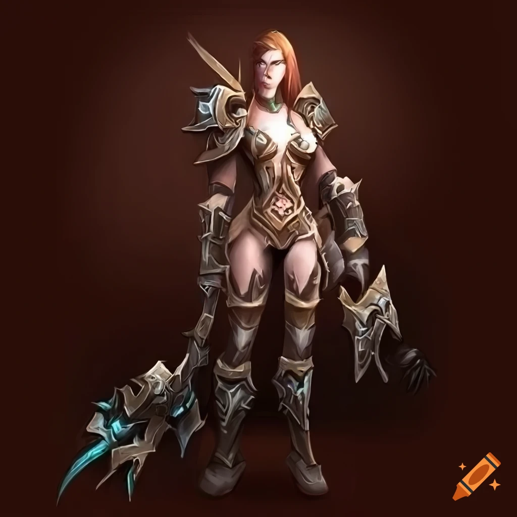 Illustration Of A Female Hunter Character From World Of Warcraft On Craiyon Illustration Of A Female Hunter Character From World Of Warcraft On Craiyon