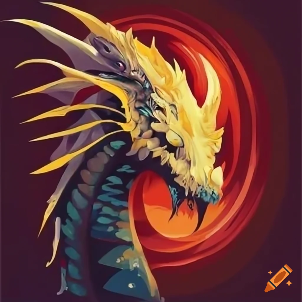 Illustration of a dragon