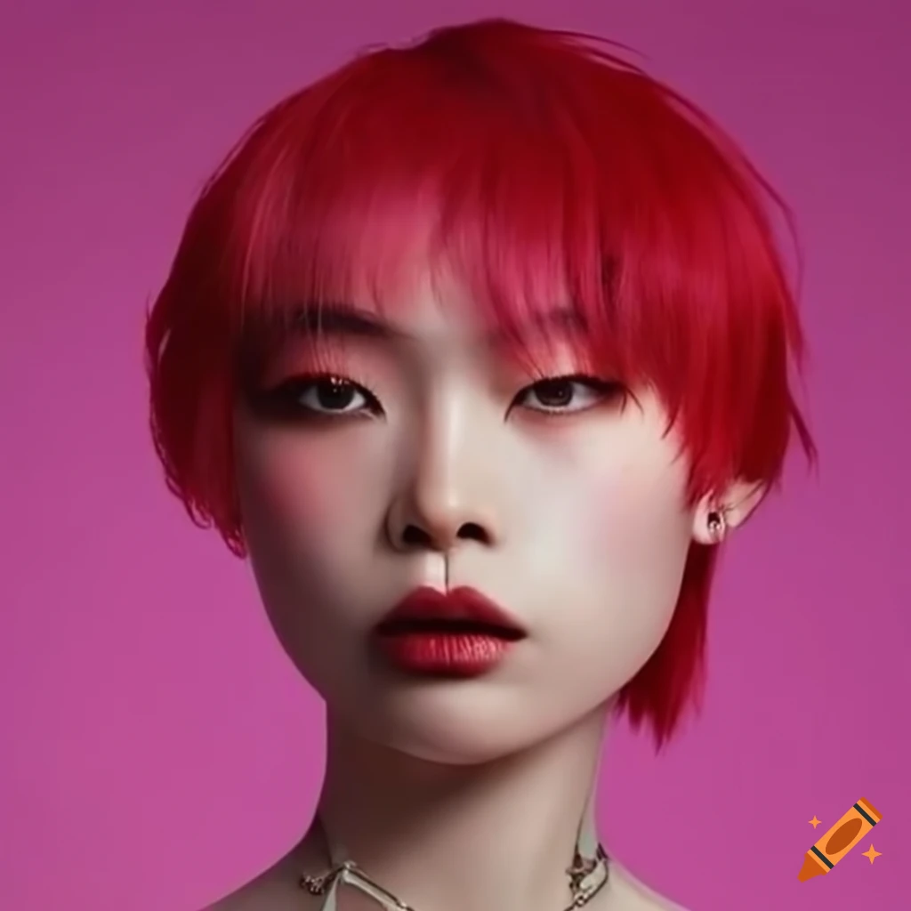 Image of an Asian trans girl with unique fashion style on Craiyon