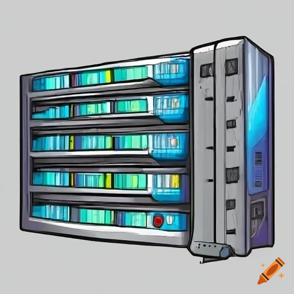 Servers designed for exploration on Craiyon