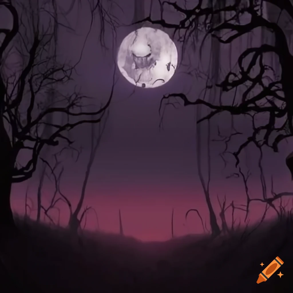 Spooky nighttime background