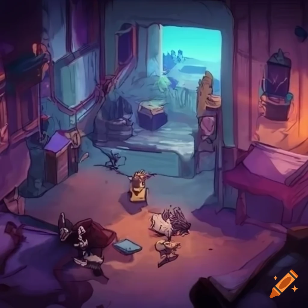 Indie rpg game with unique art style on Craiyon