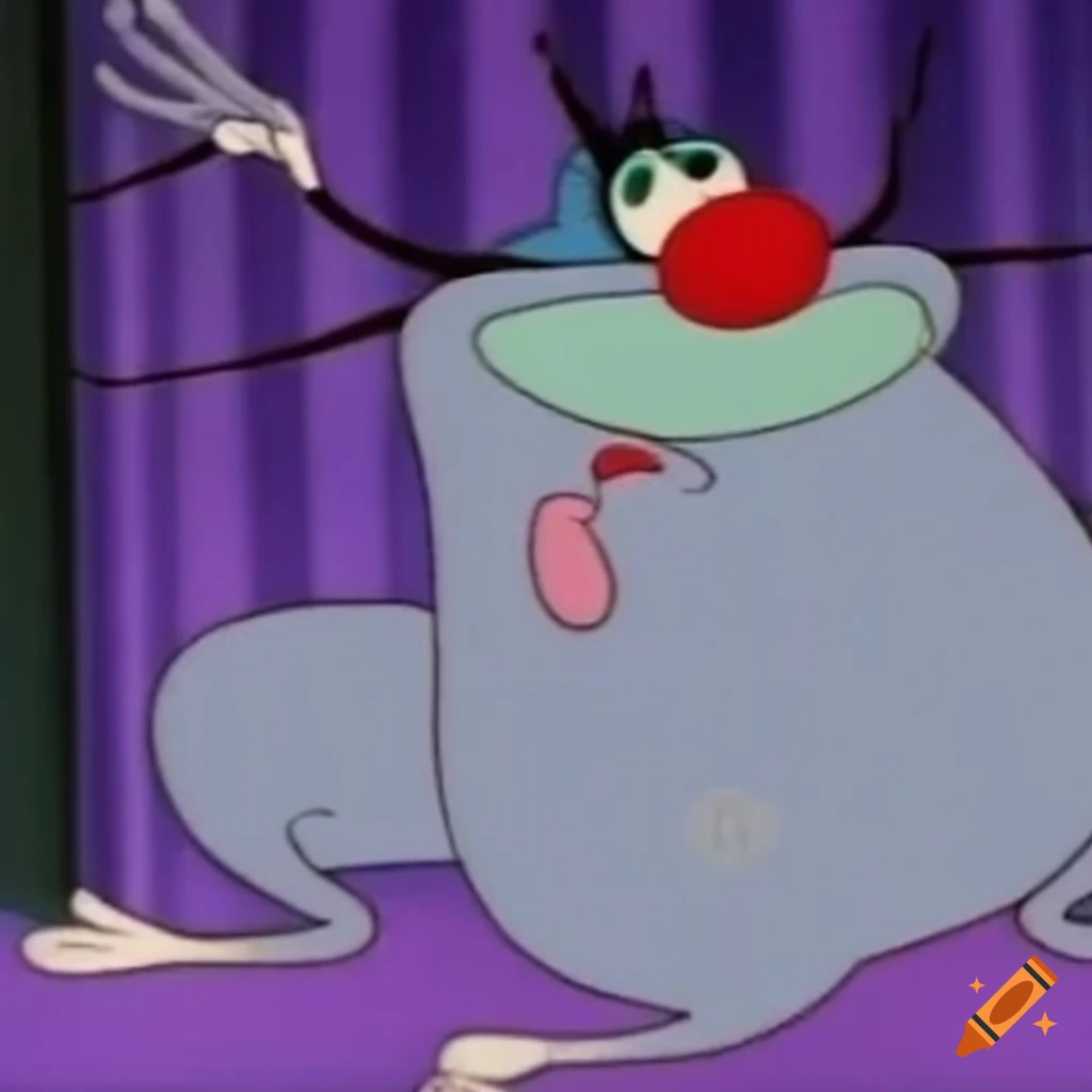 Vintage vhs tape of the pilot episode of oggy and the cockroaches on Craiyon