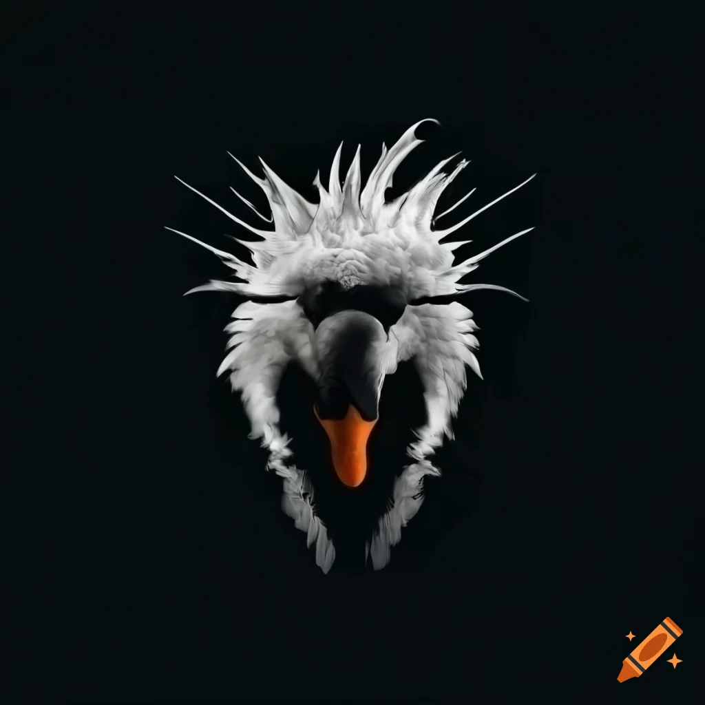 Logo of an angry swan
