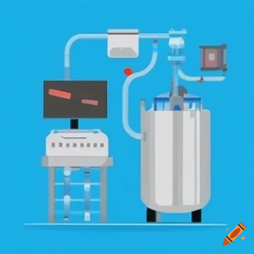 Illustration of a smart fermentation controller on Craiyon