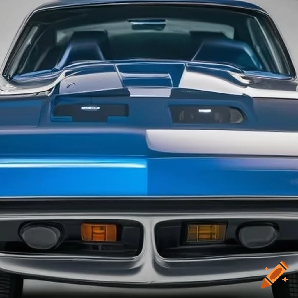 Garage scene with a plymouth cuda concept car