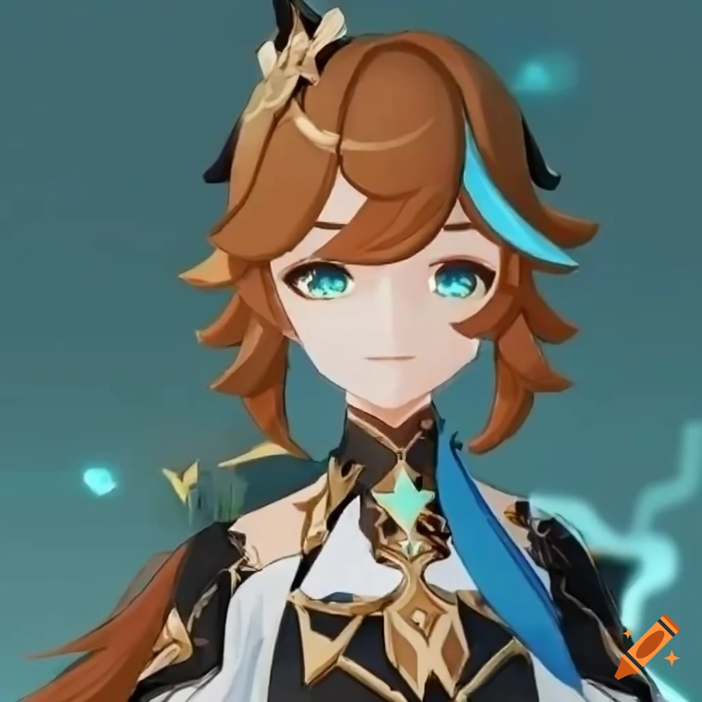 Fullbody design of an electro character from genshin impact on Craiyon