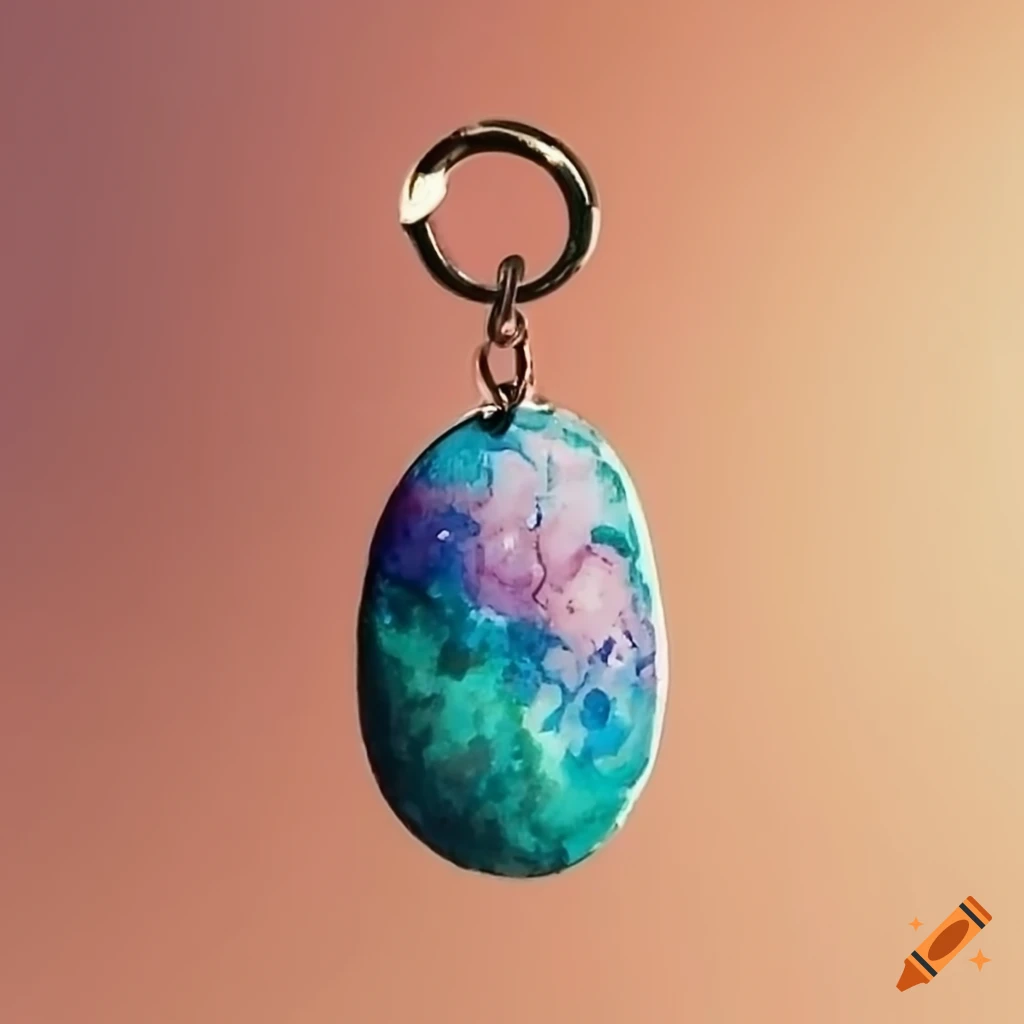 Stone keychain