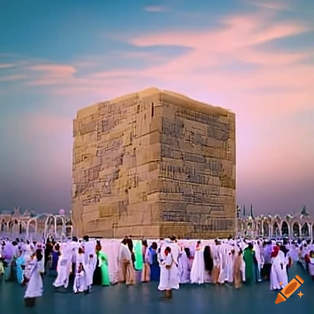 Image of the Kaaba in the ancient city of Mecca on Craiyon