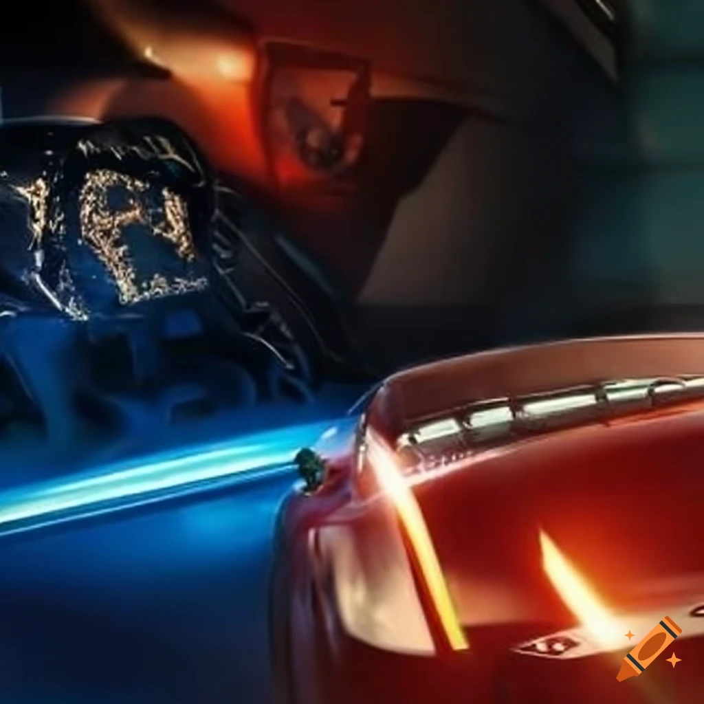 Illustration of a speedometer showing a boost on Craiyon