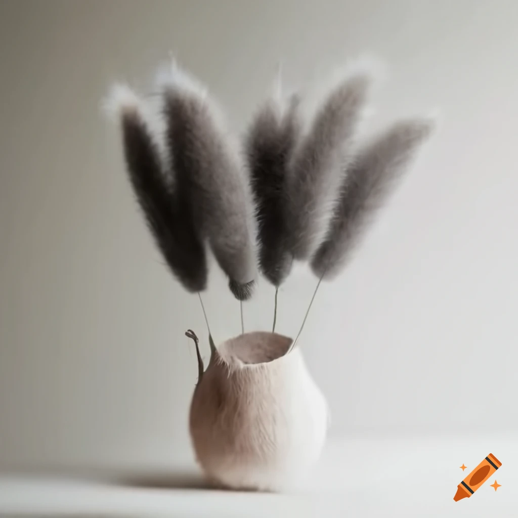 Minimalistic picture of a bundle of dried lagurus