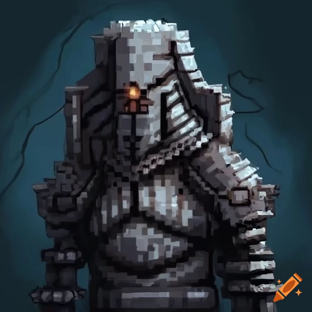 Detailed concept art of a mob character in various video games on Craiyon