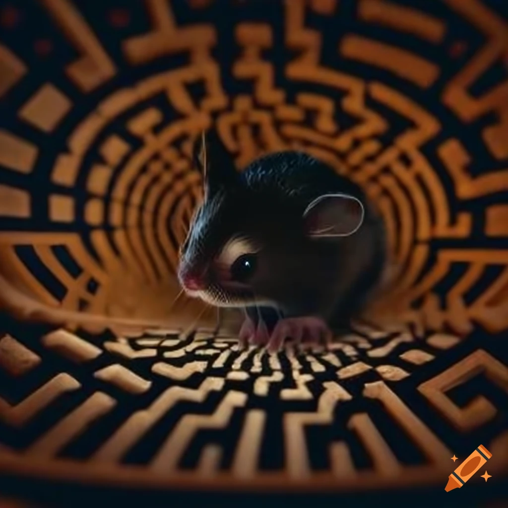 Quantum mouse in a maze on Craiyon