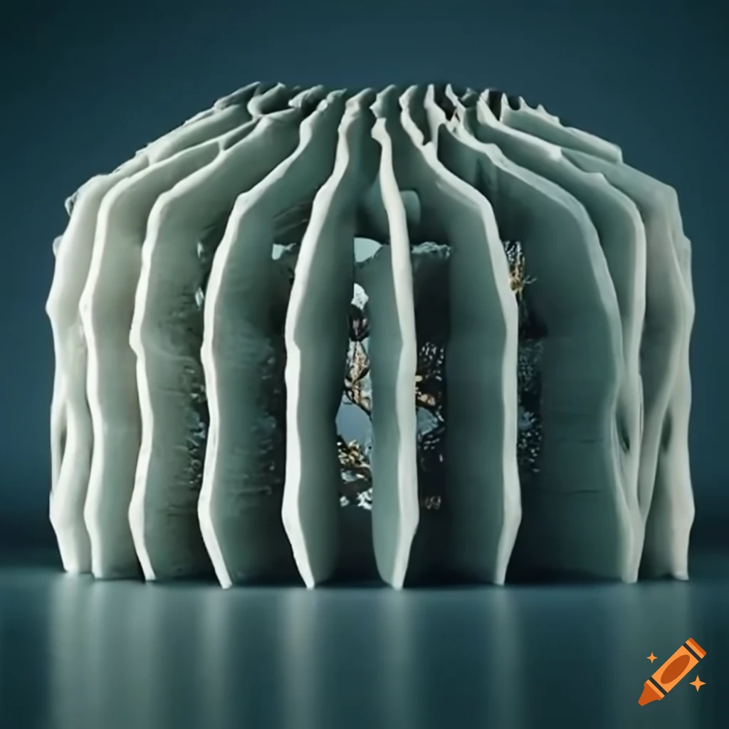 Stackable mangrove-inspired 3d printed concrete structures on Craiyon