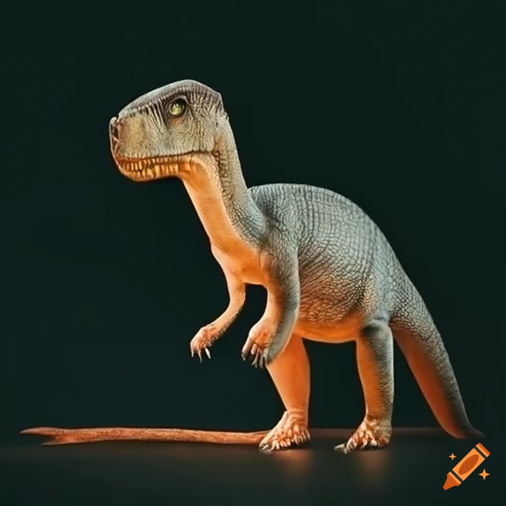 Adorable dinosaur posing in a professional photoshoot on Craiyon