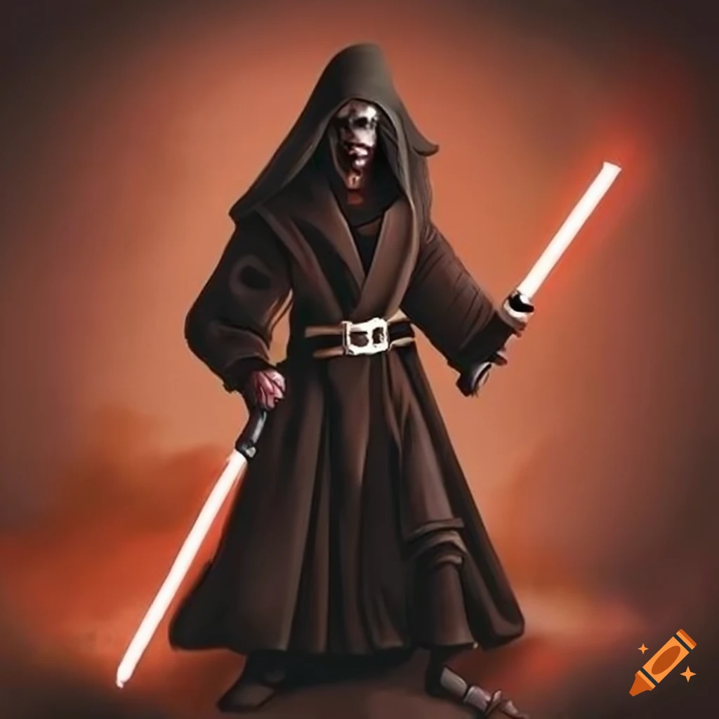 Digital artwork of a pirate Jedi on Craiyon