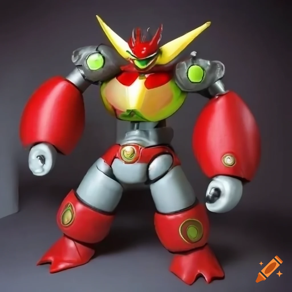 Illustration of a turtle-robot in anime style