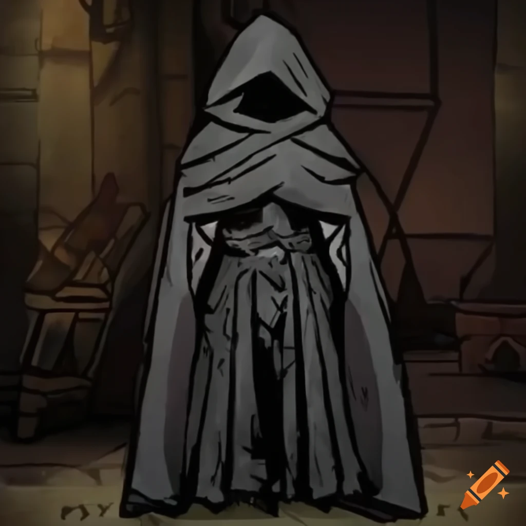 Art of a mysterious cloak from a fantasy game on Craiyon